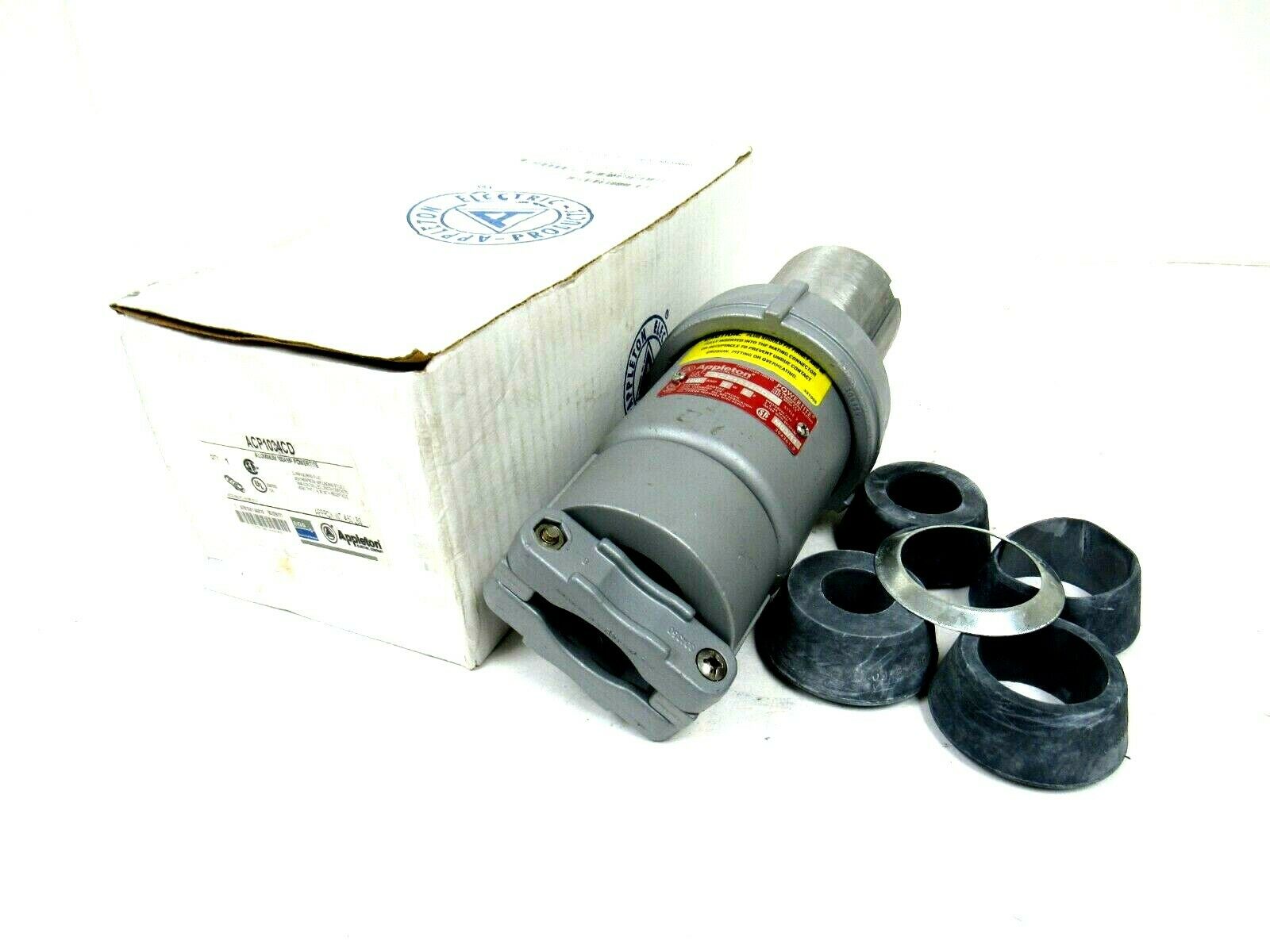 NEW APPLETON ACP1034CD POWERTITE PLUG 100A - SB Industrial Supply, Inc.