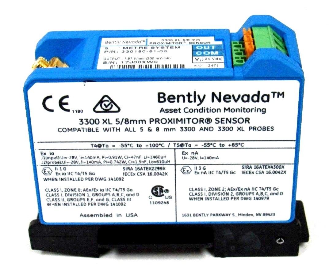 NEW BENTLY NEVADA 330180-51-05 PROXIMITY SENSOR 3301805105 3300 XL 8MM ...
