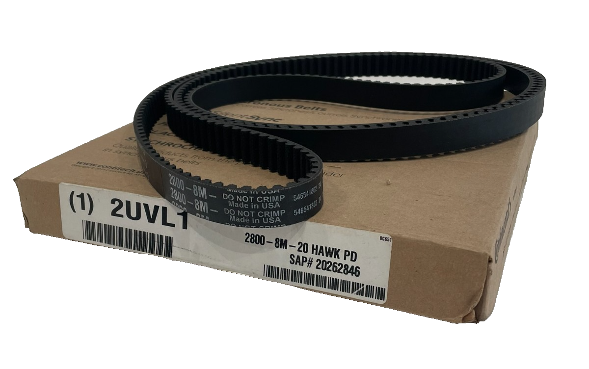 NEW CONTINENTAL 2UVL1 SYNCHRONOUS BELT 2800-8M-20 HAWK PD - SB ...