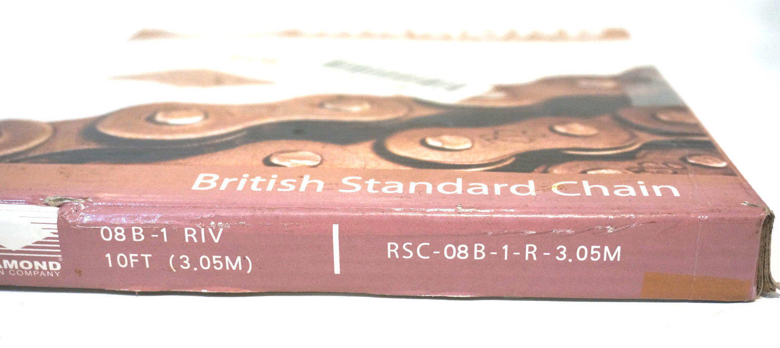 NEW DIAMOND CHAIN RSC-08B-1-R-3.05M RIVITED CHAIN 10' RSC08B1R305M - SB ...