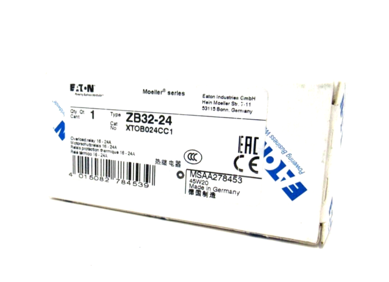 NEW EATON ZB32-24 OVERLOAD RELAY EATON ZB3224 - SB Industrial Supply, Inc.