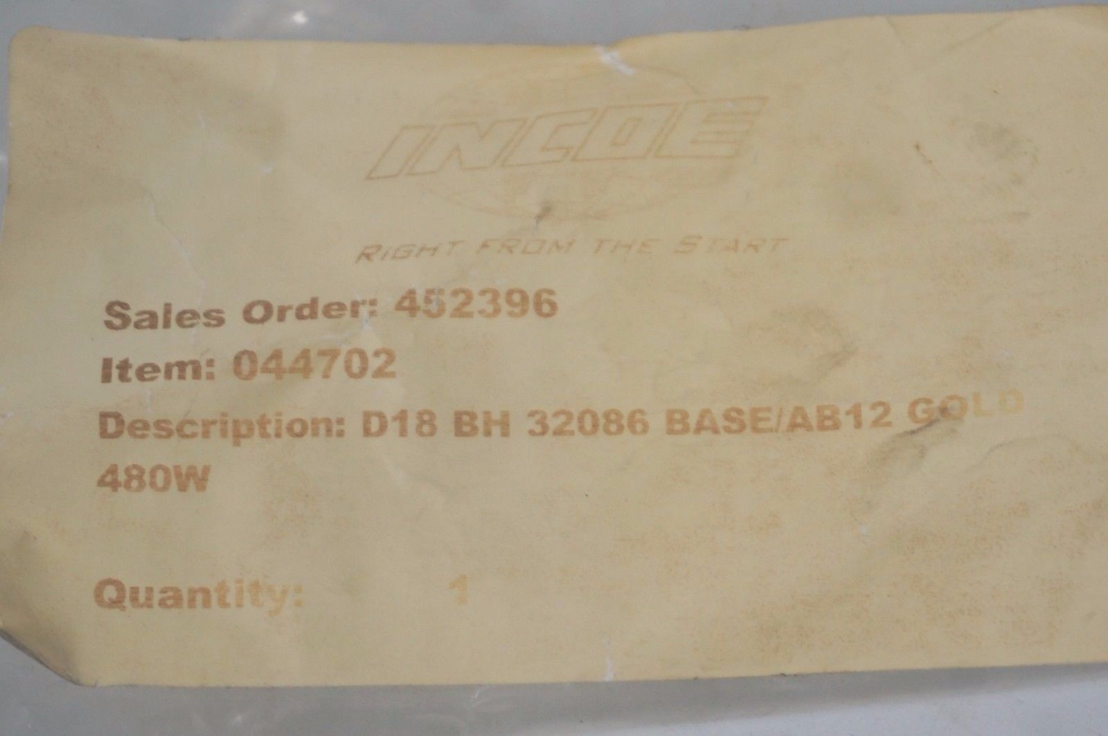 NEW INCOE D18 BH32086 TH TWIN HEATER 230V 480W - SB Industrial Supply, Inc.