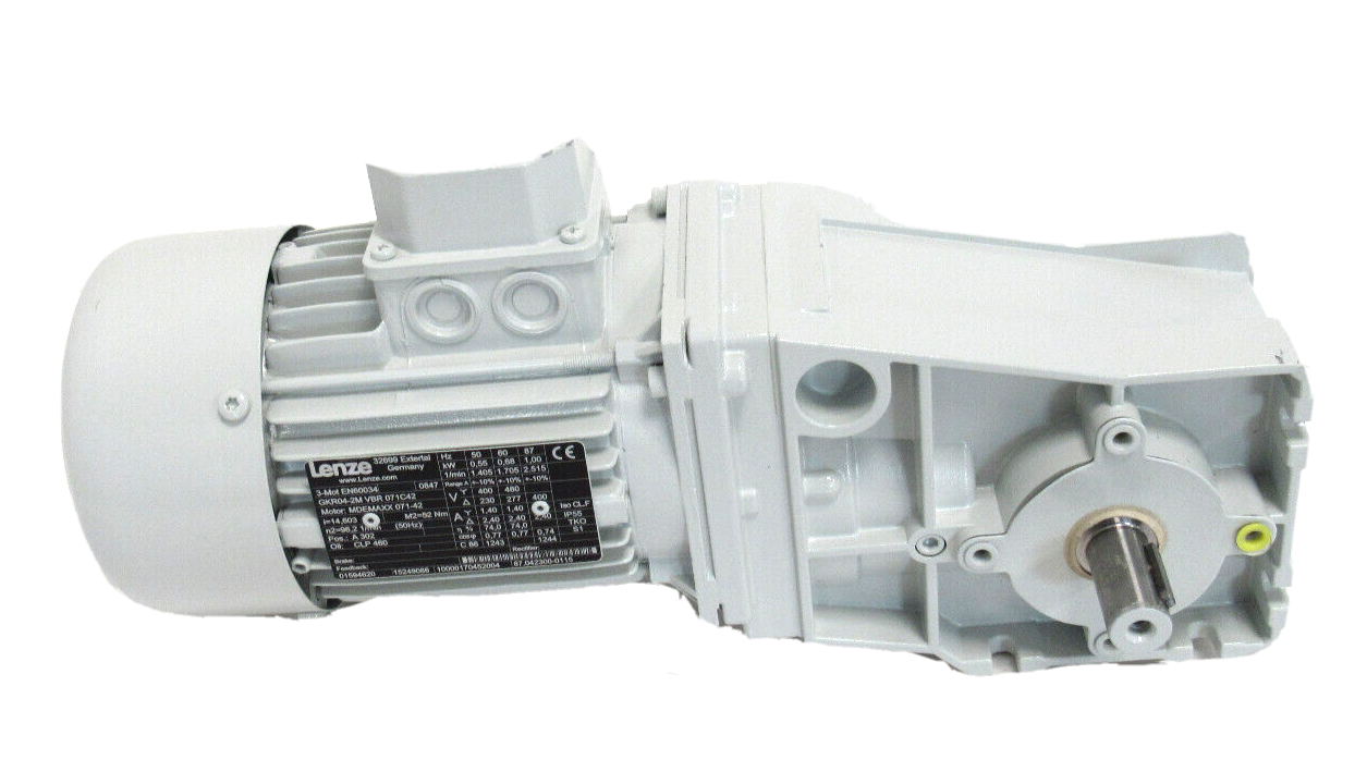 NEW LENZE GKR04-2M-VBR-071C42 GEAR MOTOR MDEMAXX07142 GKR042MVBR071C42 ...