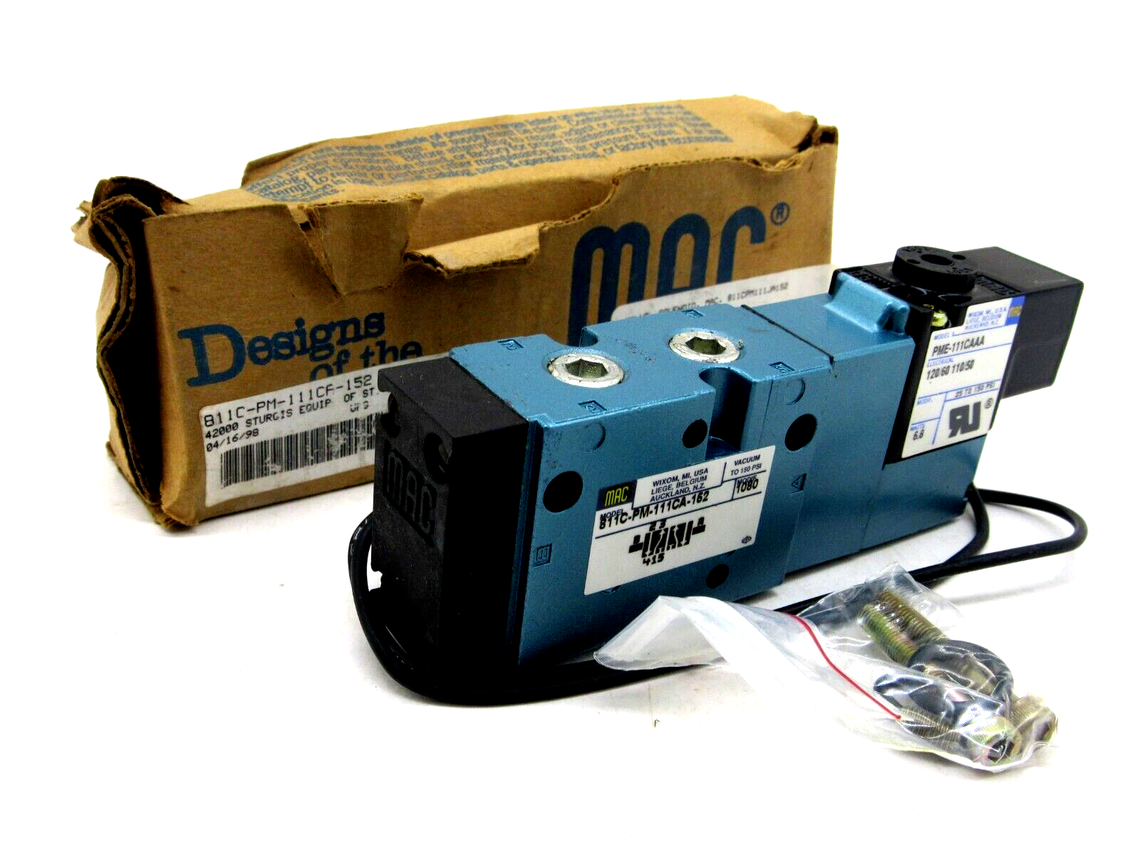 NEW MAC VALVES 811C-PM-111CA-152 SOLENOID VALVE 811CPM111CA152 - SB ...