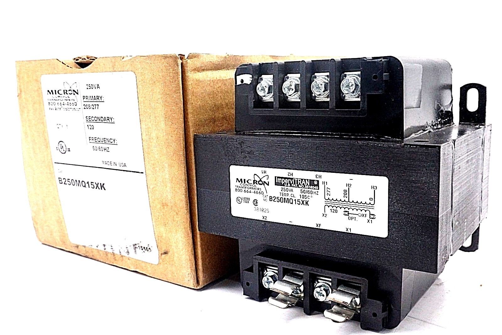 NEW MICRON INDUSTRIES, IMPERVITRAN B250MQ15XK TRANSFORMER - SB ...