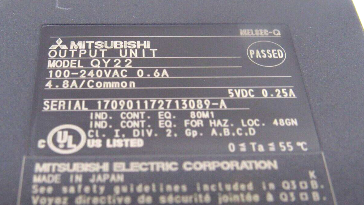NEW MITSUBISHI QY22 OUTPUT UNIT 100-240 VAC - SB Industrial Supply, Inc.