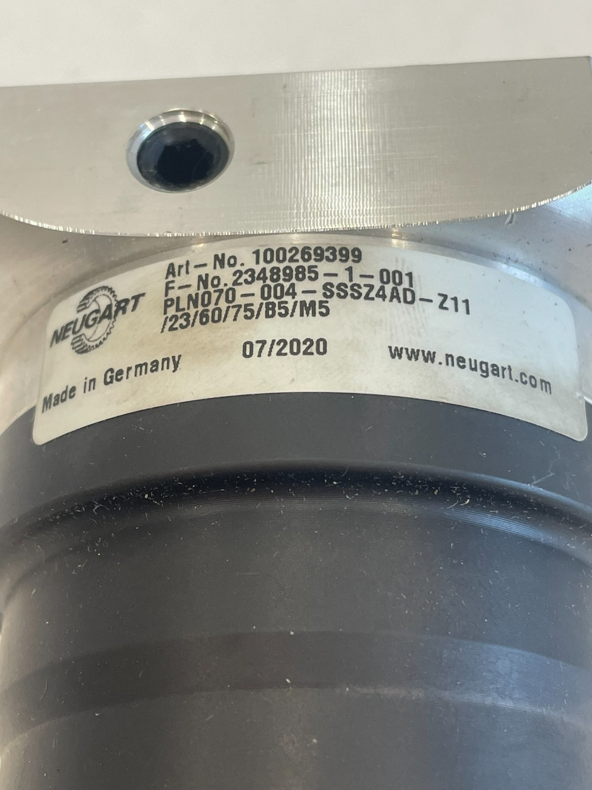 NEW NEUGART 100269399 GEARBOX PLN070-004-SSSZ4AD-Z11 - SB Industrial ...