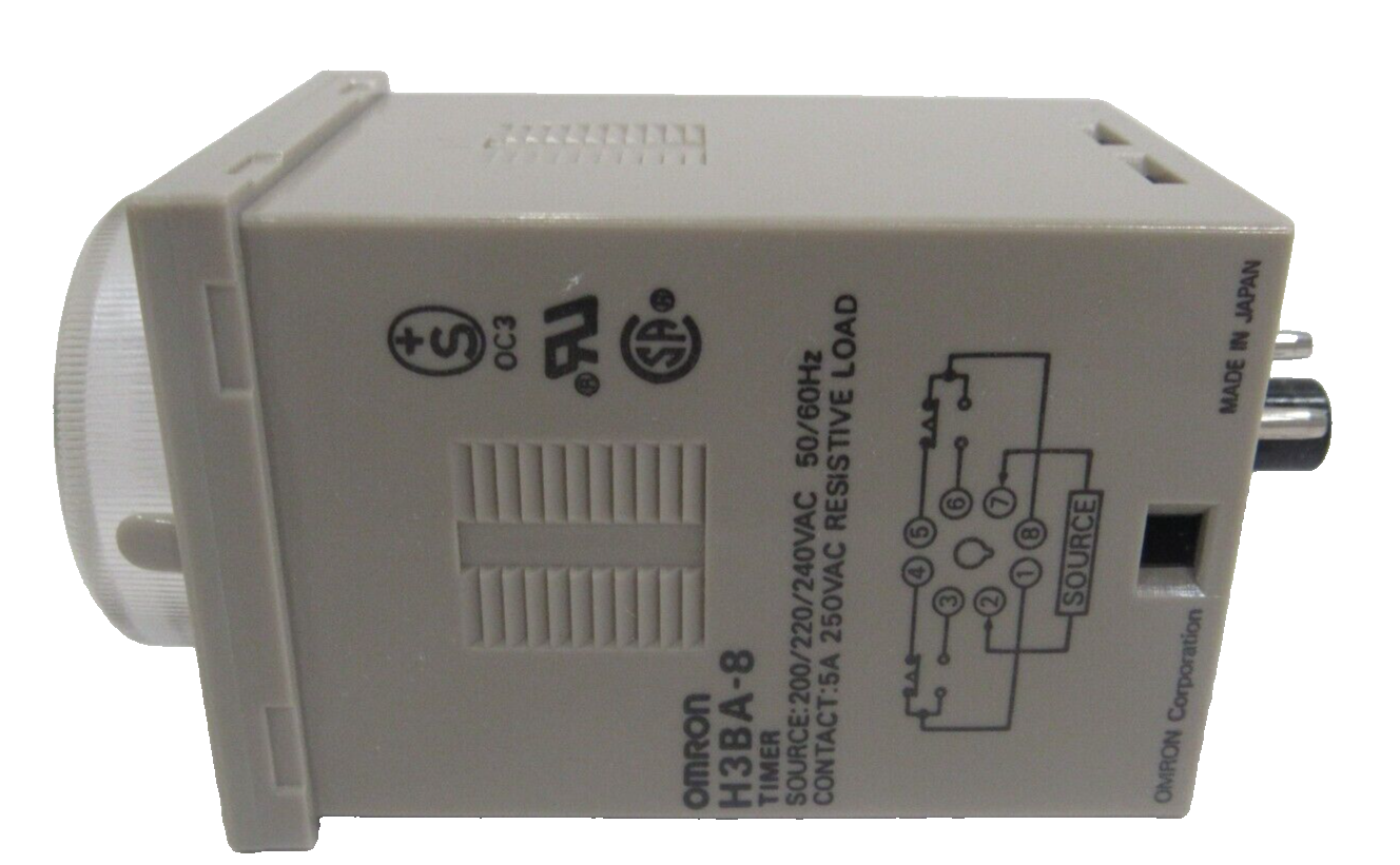 NEW OMRON H3BA-8 TIMER 0.5S TO 100H H3BA8 - SB Industrial Supply, Inc.