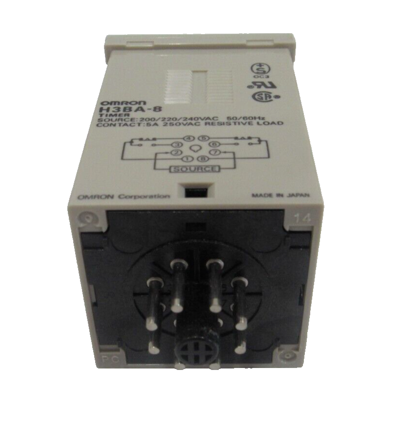 NEW OMRON H3BA-8 TIMER 0.5S TO 100H H3BA8 - SB Industrial Supply, Inc.