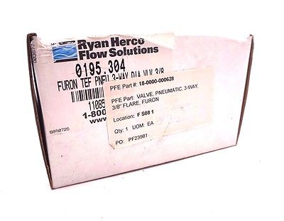 NEW RYAN HERCO / SAINT GOBAIN UPM3-F46-VI PNEUMATIC VALVE 1092024 ...
