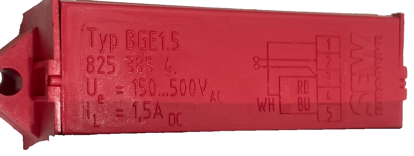 NEW SEW EURODRIVE 8253854 ONE-WAY RECTIFIER BGE1.5 - SB Industrial ...