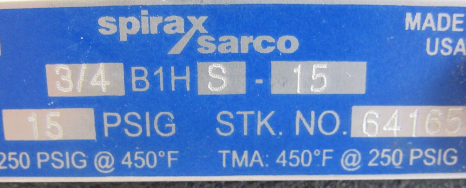 NEW SPIRAX SARCO 3/4-B1HS-15 STEAM TRAP 34B1HS15 - SB Industrial Supply ...