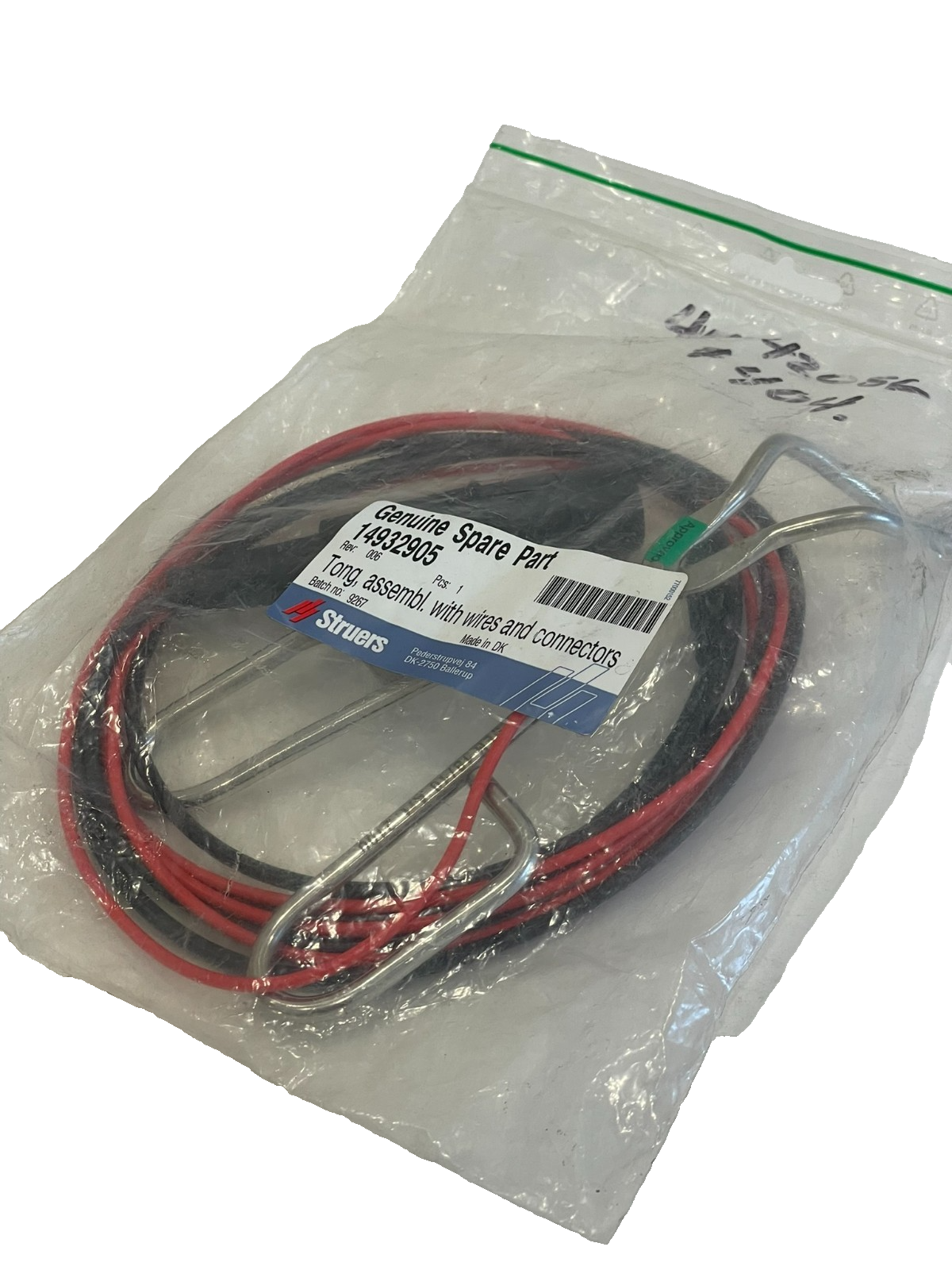 NEW STRUERS 14932905 TONG ASSEMBLY W/ WIRES AND CONNECTORS - SB ...