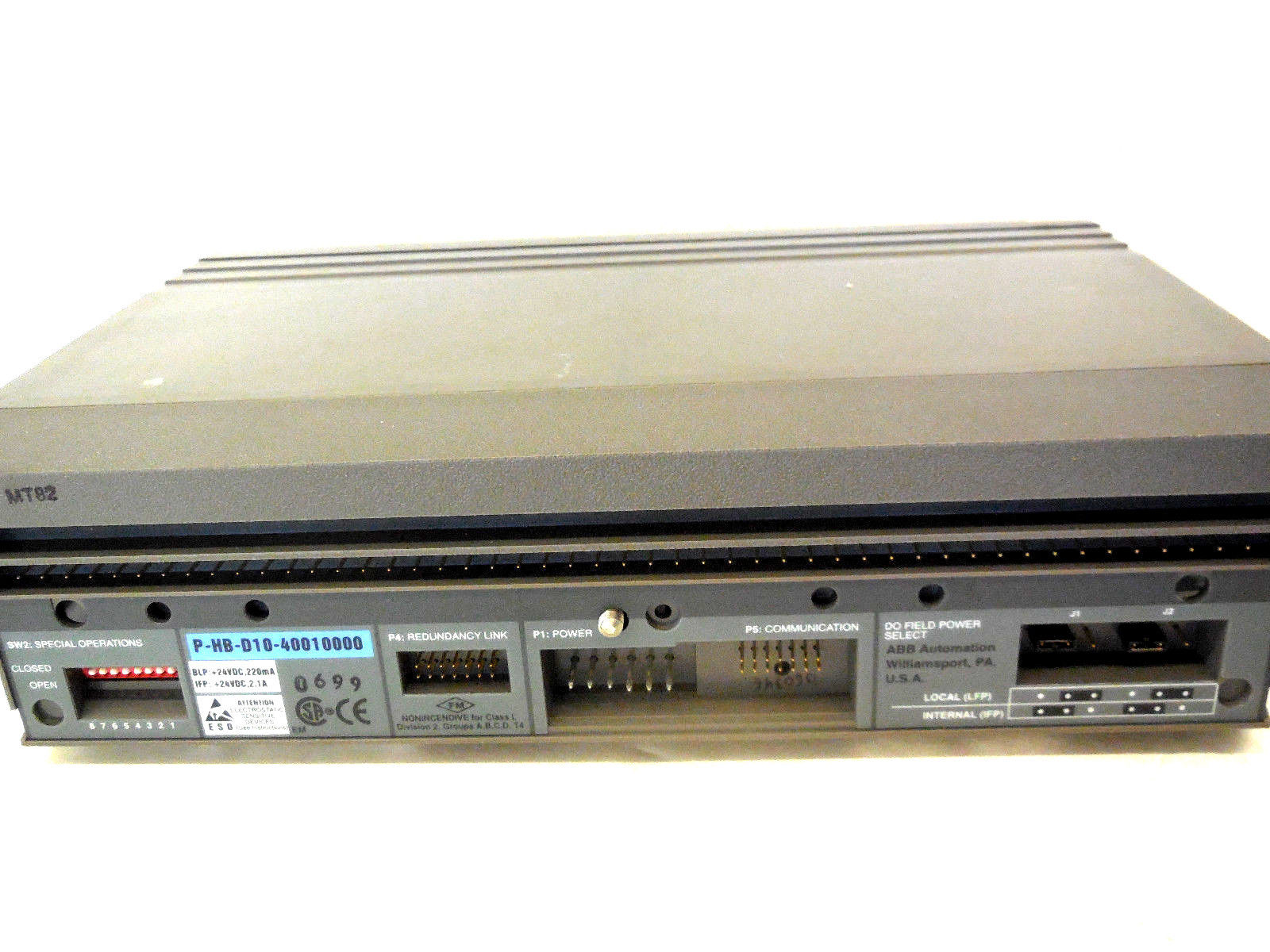 ABB PARAJUST P-HB-DIO-40010000 TERMINAL BASE DIGITAL I/O PHBDIO40010000 ...