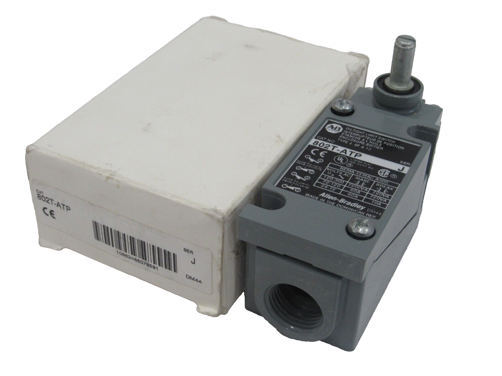 ALLEN BRADLEY 802T-ATP LIMIT SWITCH SERIES J 802TATP NEW, SURPLUS - SB ...