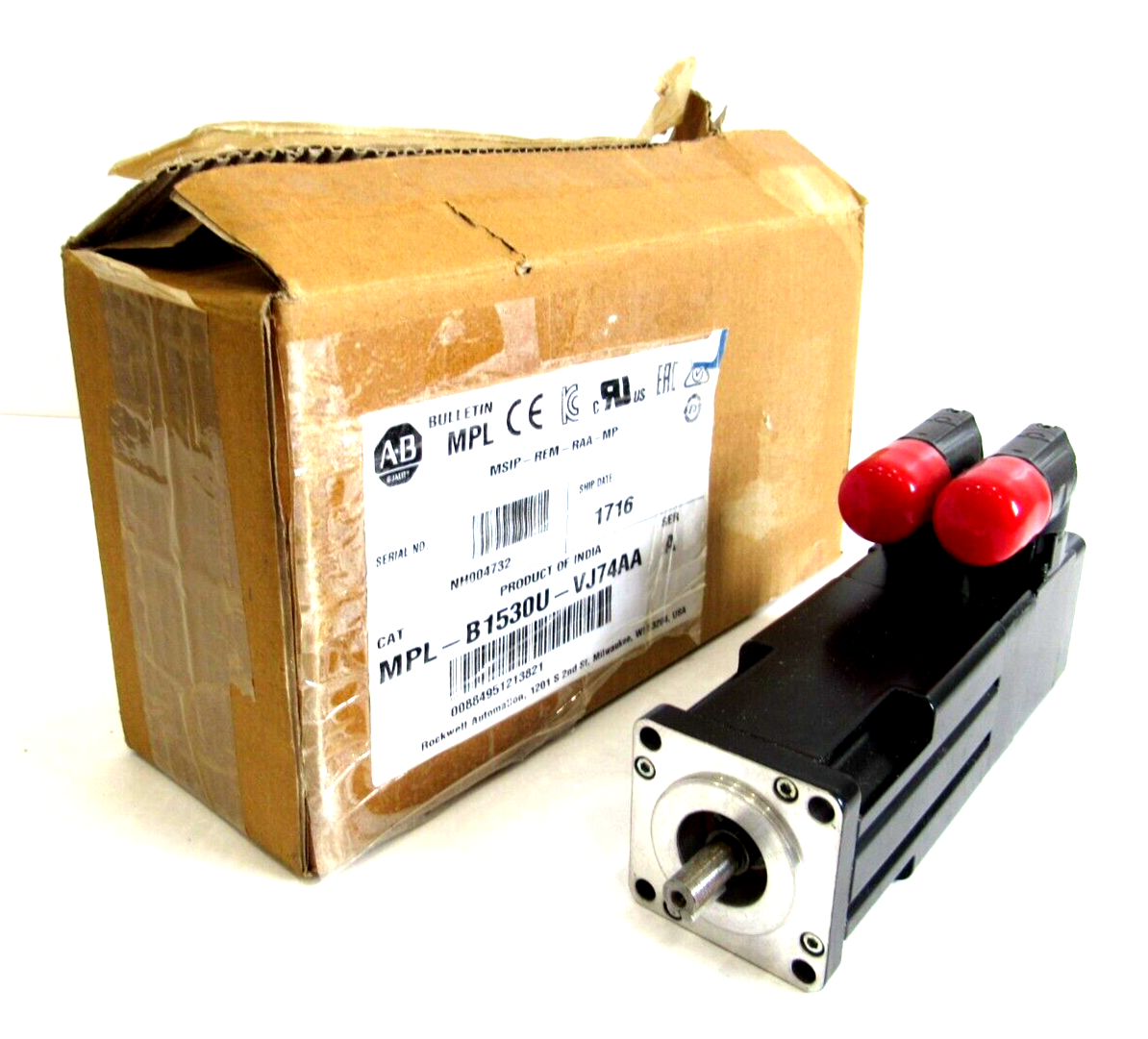 ALLEN BRADLEY MPL-B1530U-VJ74AA SERVO MOTOR MPLB1530UVJ74AA NEW ...