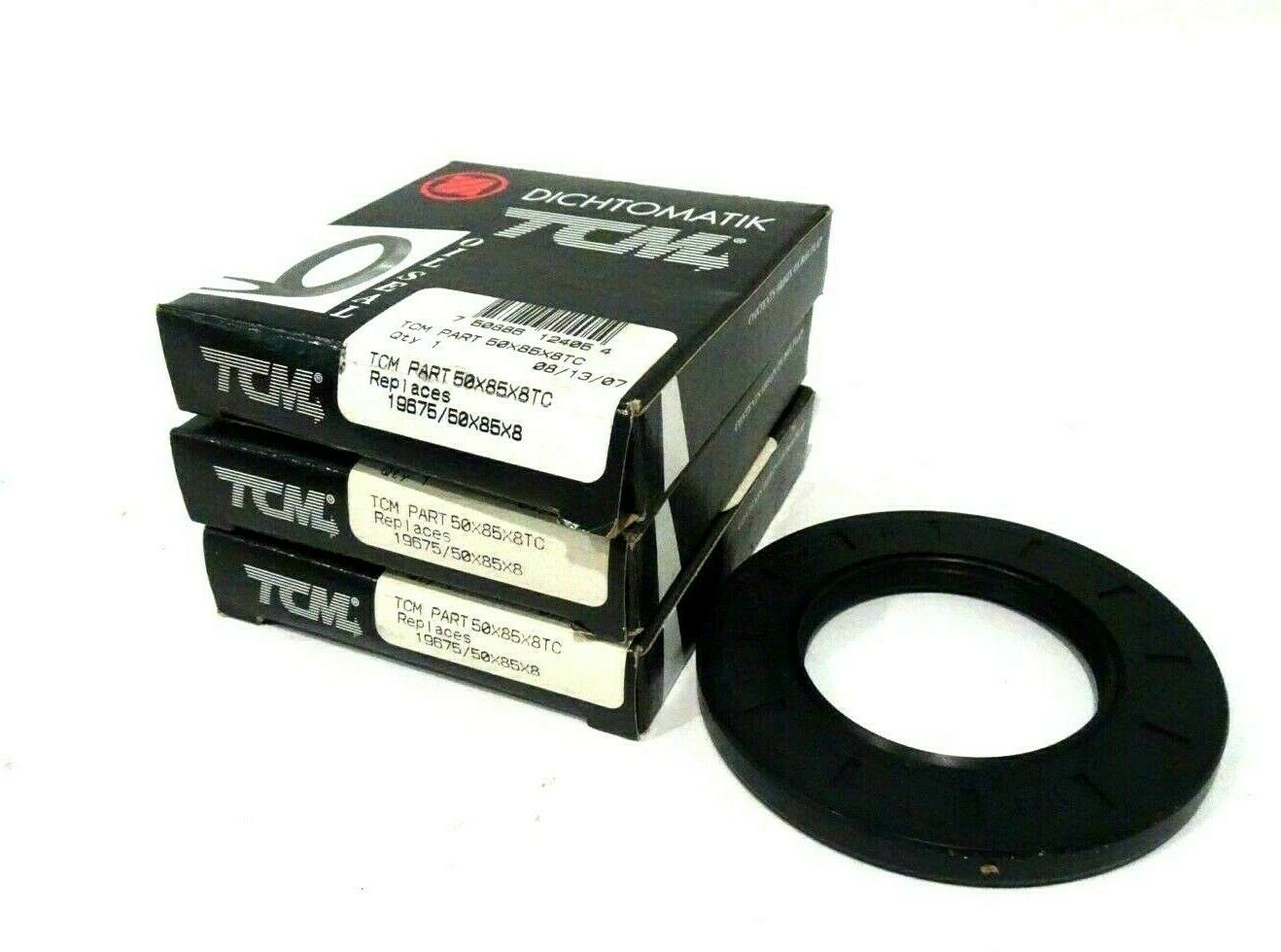 LOT OF 3 NEW DICHTOMATIK TCM 19675 OIL SEALS 50X85X8TC - SB Industrial ...