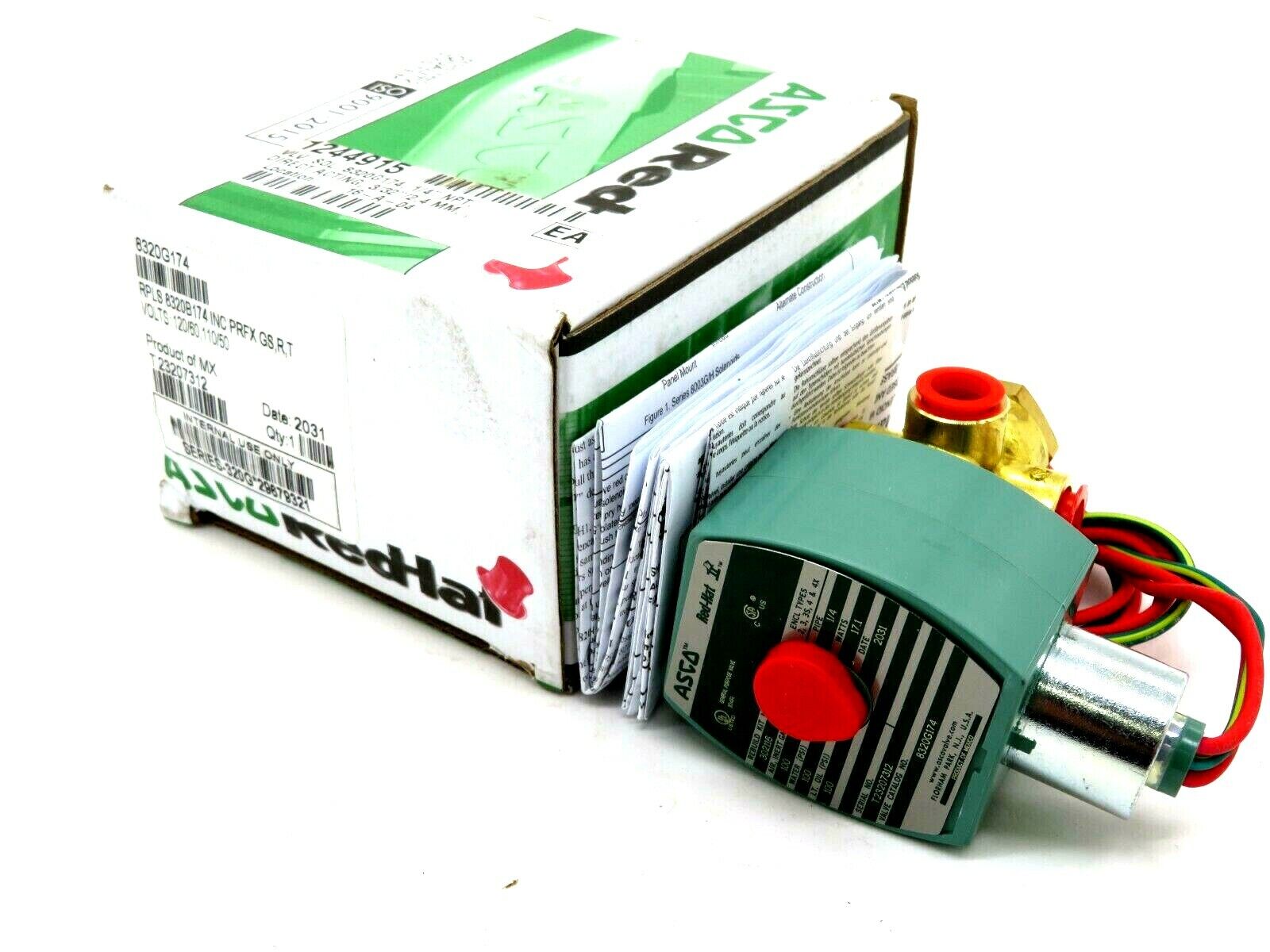 NEW ASCO 8320G174 SOLENOID VALVE 120/60 110/50 - SB Industrial Supply, Inc.