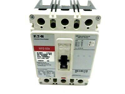 NEW EATON HFD3030L CIRCUIT BREAKER 30AMP 600VAC 3 POLE SER.C - SB ...