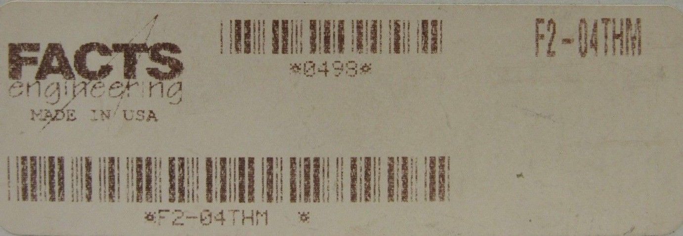 NEW FACTS ENGINEERING F2-04THM INPUT MODULE F204THM - SB Industrial ...