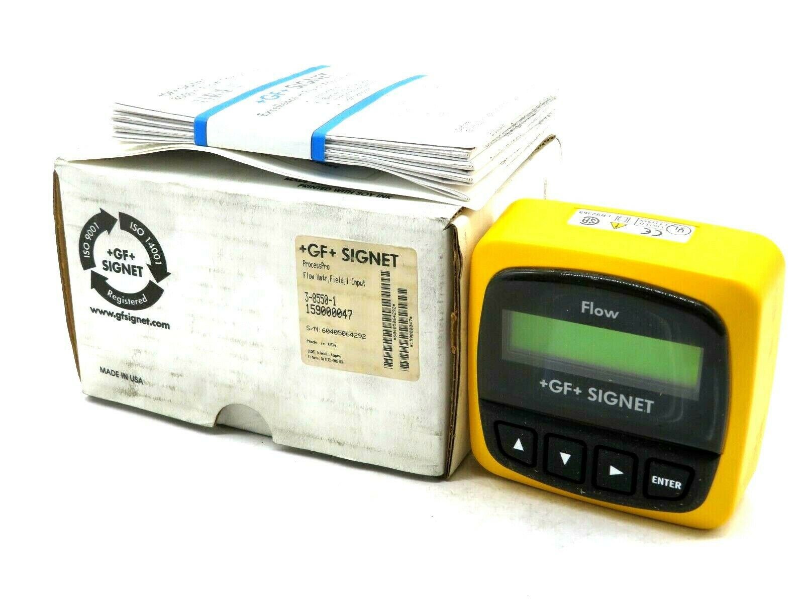 NEW GEORG FISCHER SIGNET 3-8550-1 FLOW TRANSMITTER 385501 - SB ...