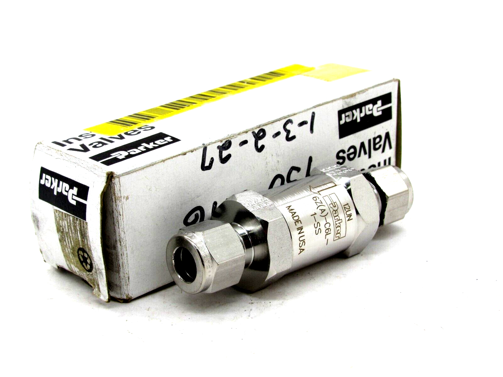 NEW PARKER 6Z-C6L-1-SS CHECK VALVE 3/8" 6Z-C6L-1-SS-C 6ZC6L1SS - SB ...