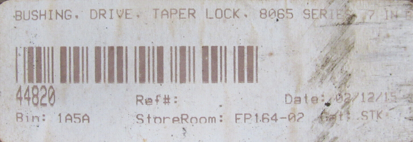 NEW REXNORD 8065 TAPER LOCK BUSHING 7" I.D. - SB Industrial Supply, Inc.