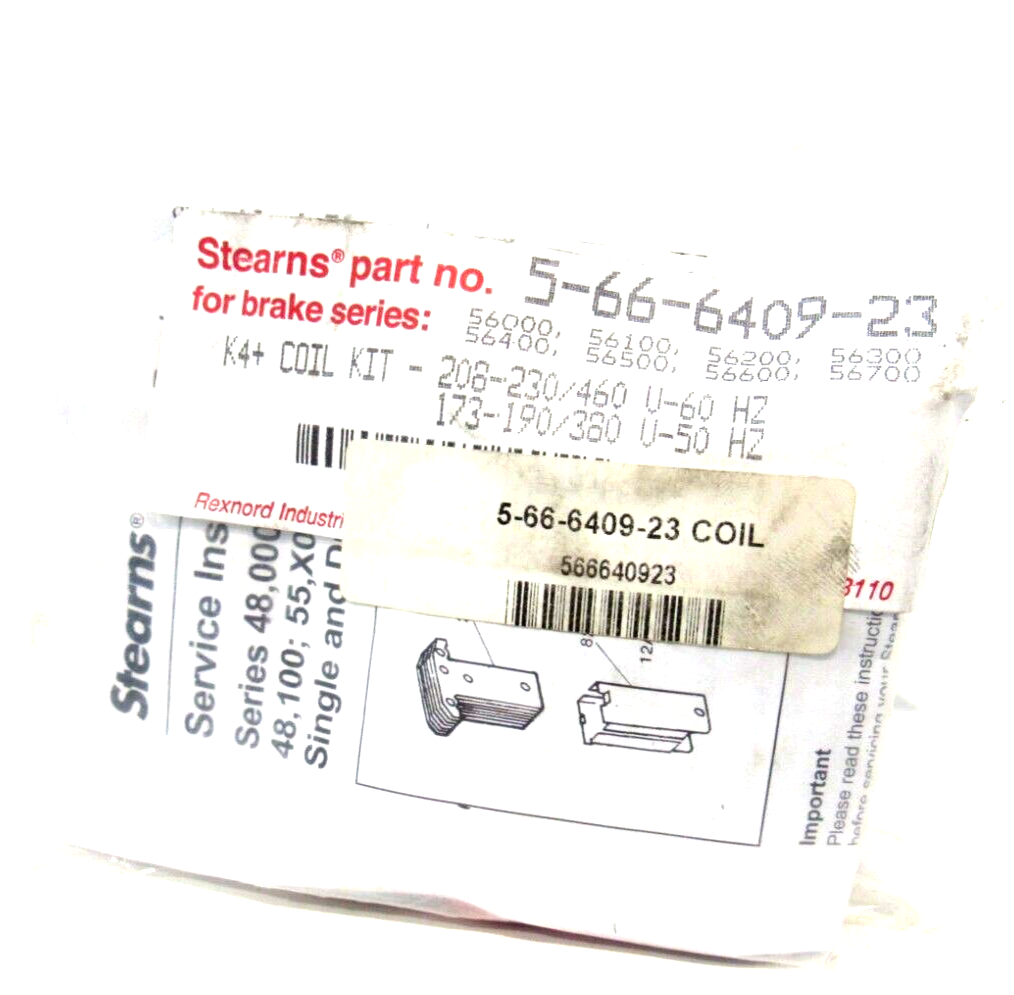 NEW STEARNS 5-66-6409-23 COIL KIT 566640923 - SB Industrial Supply, Inc.