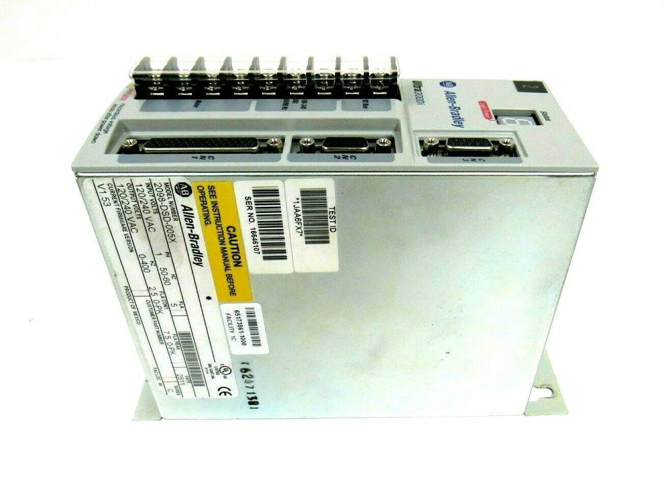 REFURBISHED ALLEN BRADLEY 2098-DSD-005X ULTRA3000i DRIVE SER C ...