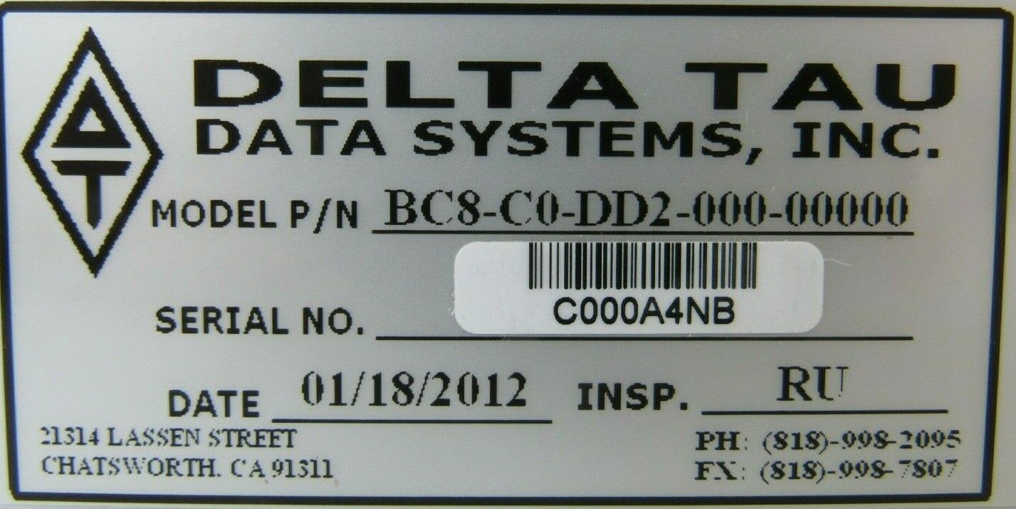USED DELTA TAU BC8-C0-DD2-000-00000 BRICK CONTROLLER TURBO PMAC2 - SB ...