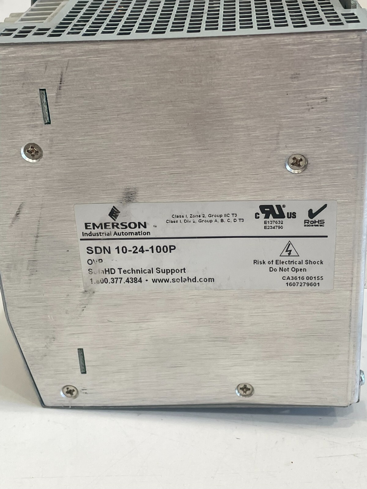 USED EMERSON SOLA HD SDN10-24-100P POWER SUPPLY SDN1024100P - SB ...
