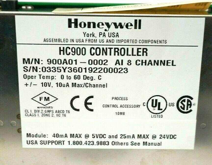 USED HONEYWELL 900A01-0002 CONTROLLER HC900 900A010002 - SB Industrial ...