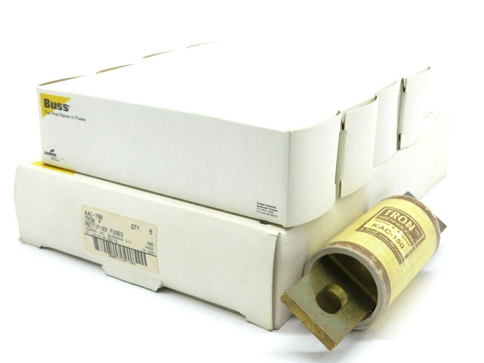 5 NEW BUSSMANN TRON KAC-150 RECTIFIER FUSE KAC150 - SB Industrial ...