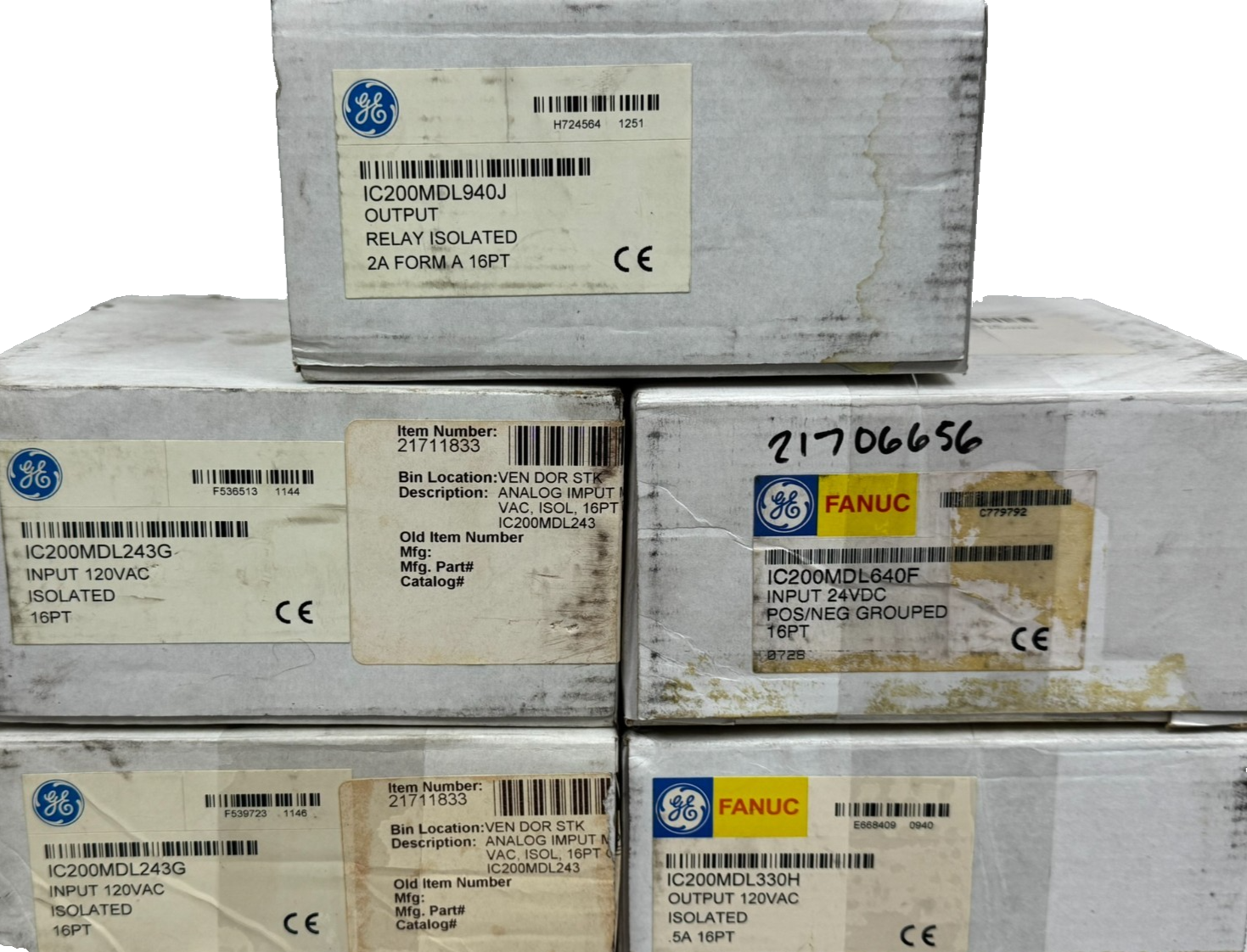 LOT OF 9 NEW GE FANUC IC200 VERSAMAX I/O MODULES MDL650 MDL940 MDL740 ...