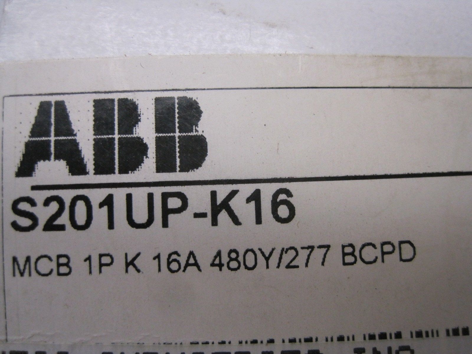 NEW ABB S201UP-K16 CIRCUIT BREAKER S201UPK16 - SB Industrial Supply, Inc.