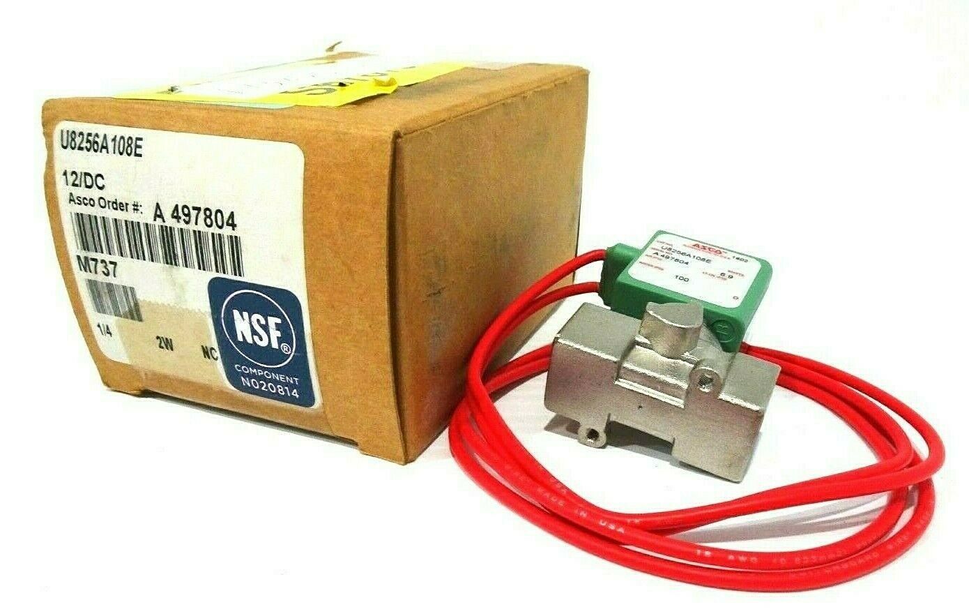 NEW ASCO U8256A108E SOLENOID VALVE 12/DC - SB Industrial Supply, Inc.