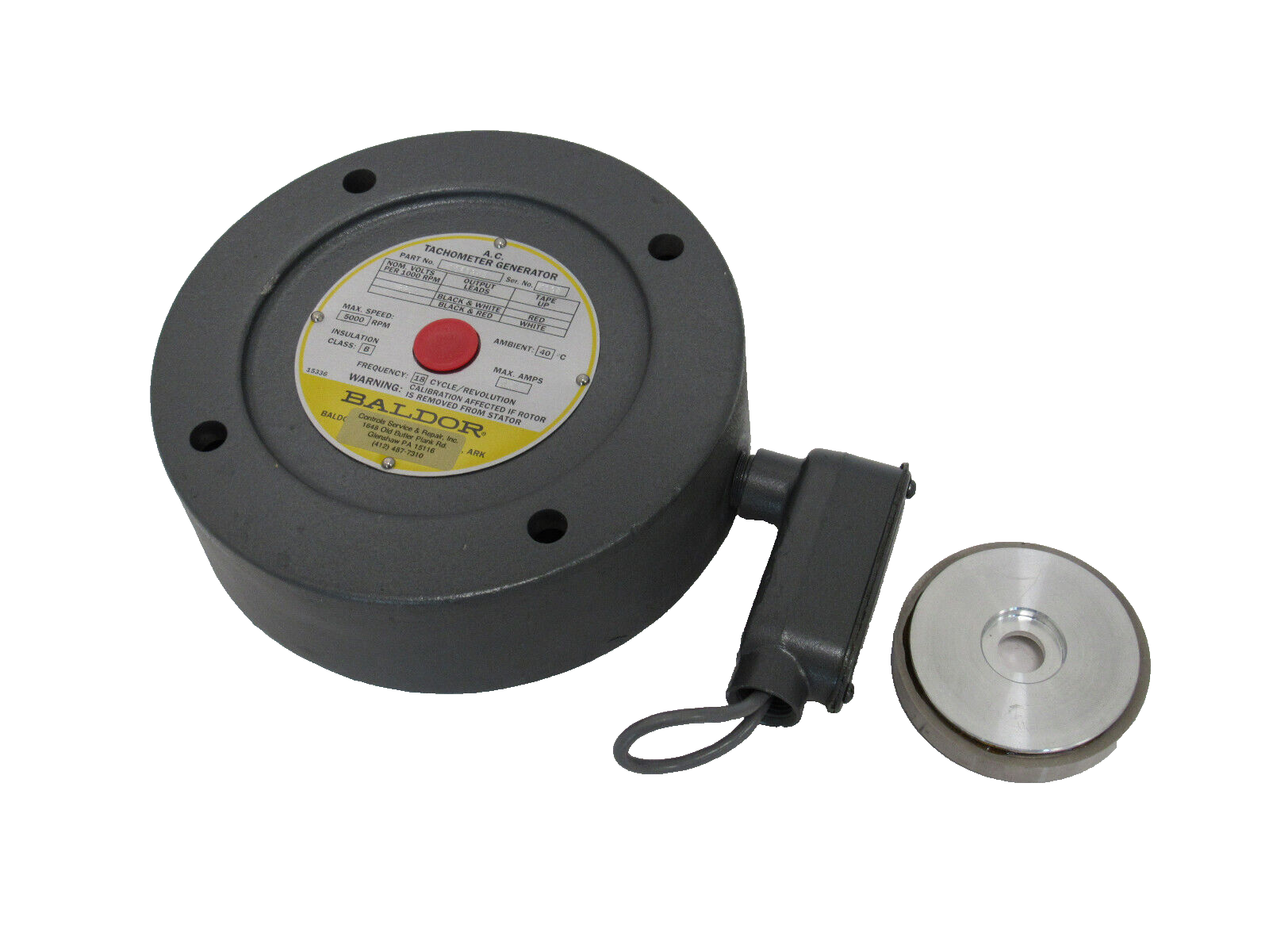 NEW BALDOR 10603-8 AC TACHOMETER GENERATOR 106038 - SB Industrial ...