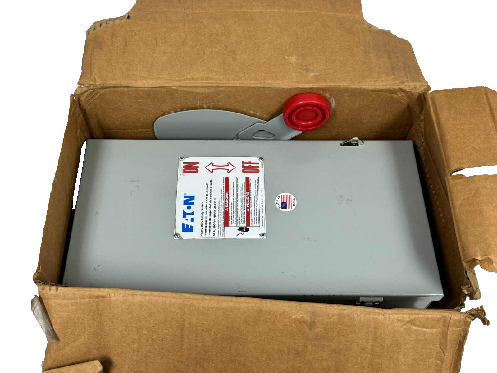 NEW EATON CUTLER HAMMER DH361NGK HEAVY DUTY SAFETY SWITCH 30A 600V - SB ...