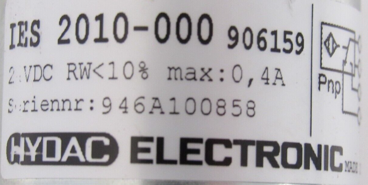 NEW HYDAC IES-2010-000 906159 POSITION SENSOR 3000249 48N19 WSM 12120W ...