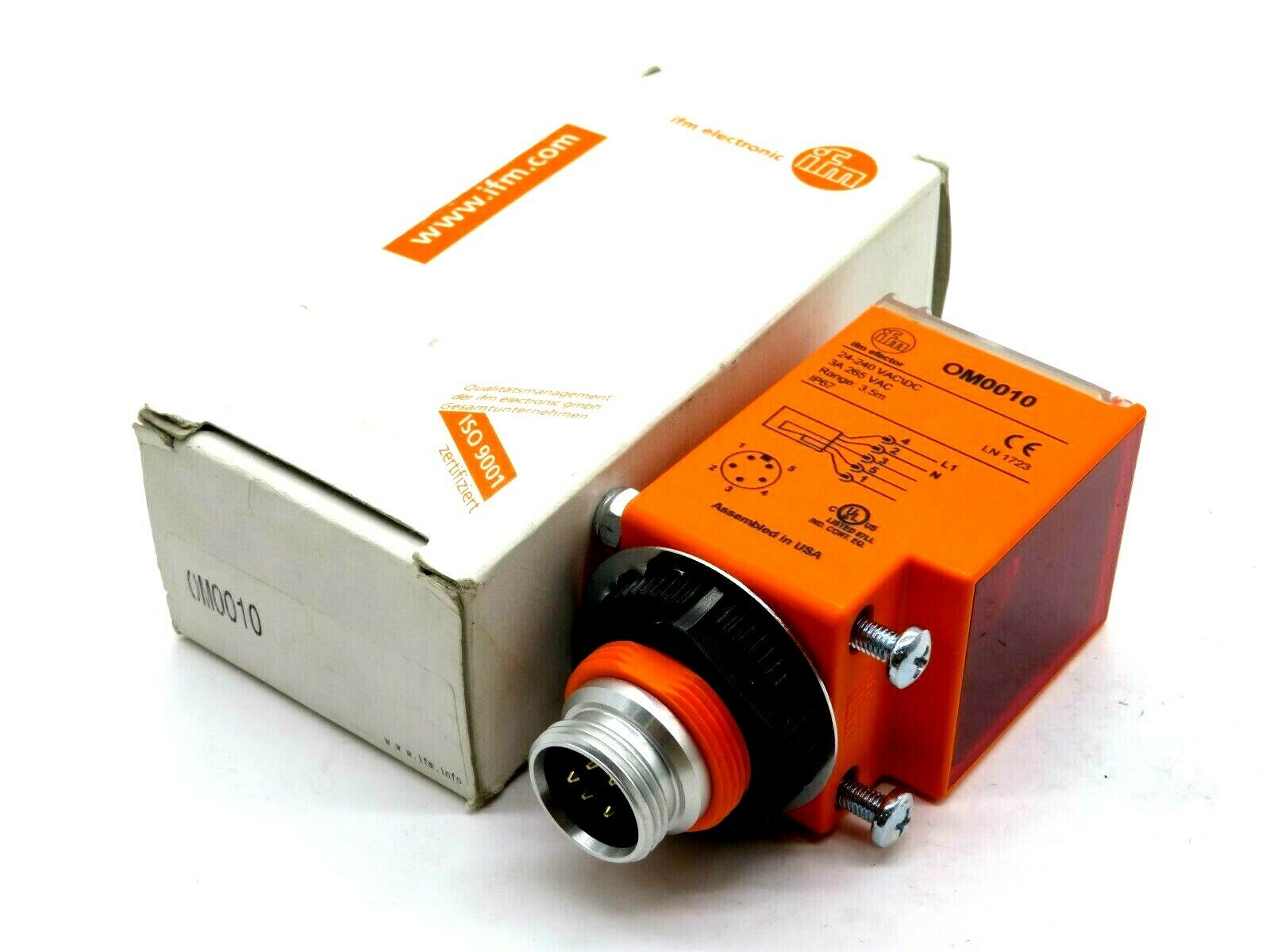 NEW IFM ELECTRONIC OM0010 PHOTOELECTRIC SENSOR - SB Industrial Supply, Inc.