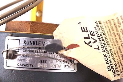 NEW KUNKLE 0337-H01ANE0015 PRESSURE RELIEF VALVE 2" 337-HO1ANE ...