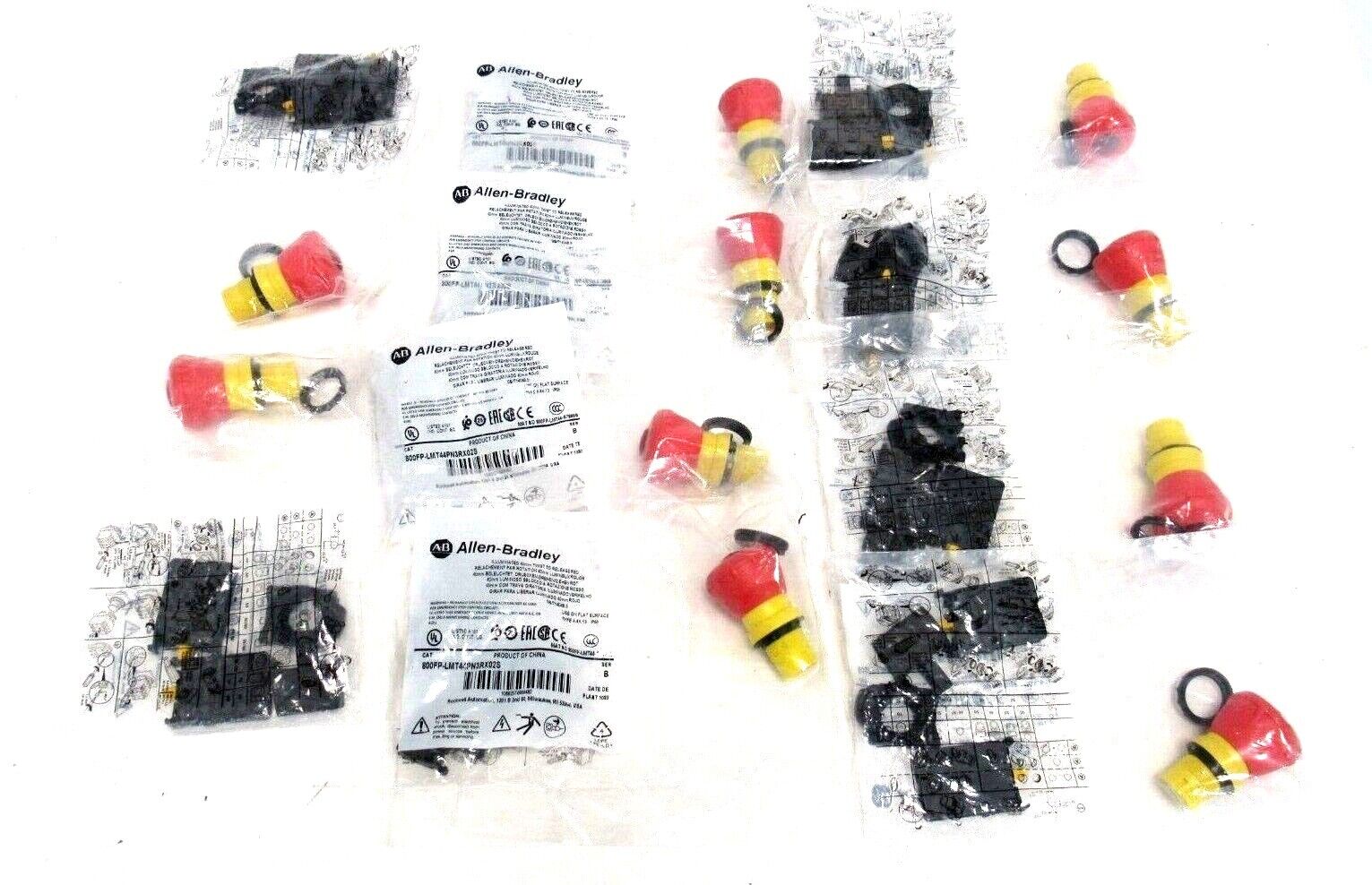 NEW LOT OF 10 ALLEN BRADLEY 800FP-LMT44 PUSH BUTTON SER.B 800FP ...