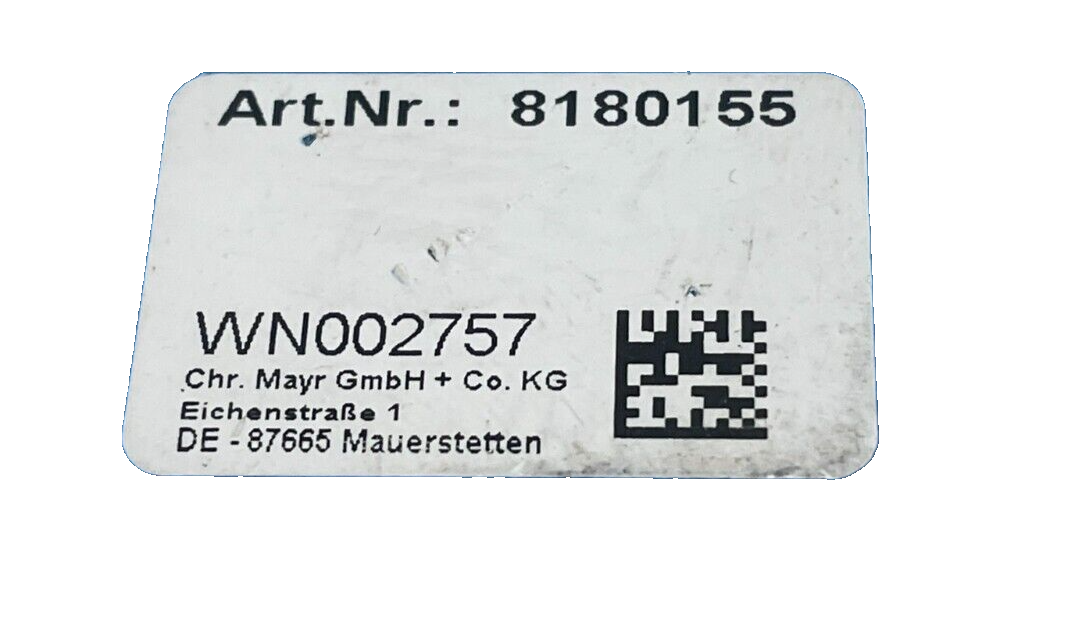 NEW MAYR 8180155 ROBA SWITCH RECTIFER 20/017.110.2 - SB Industrial ...