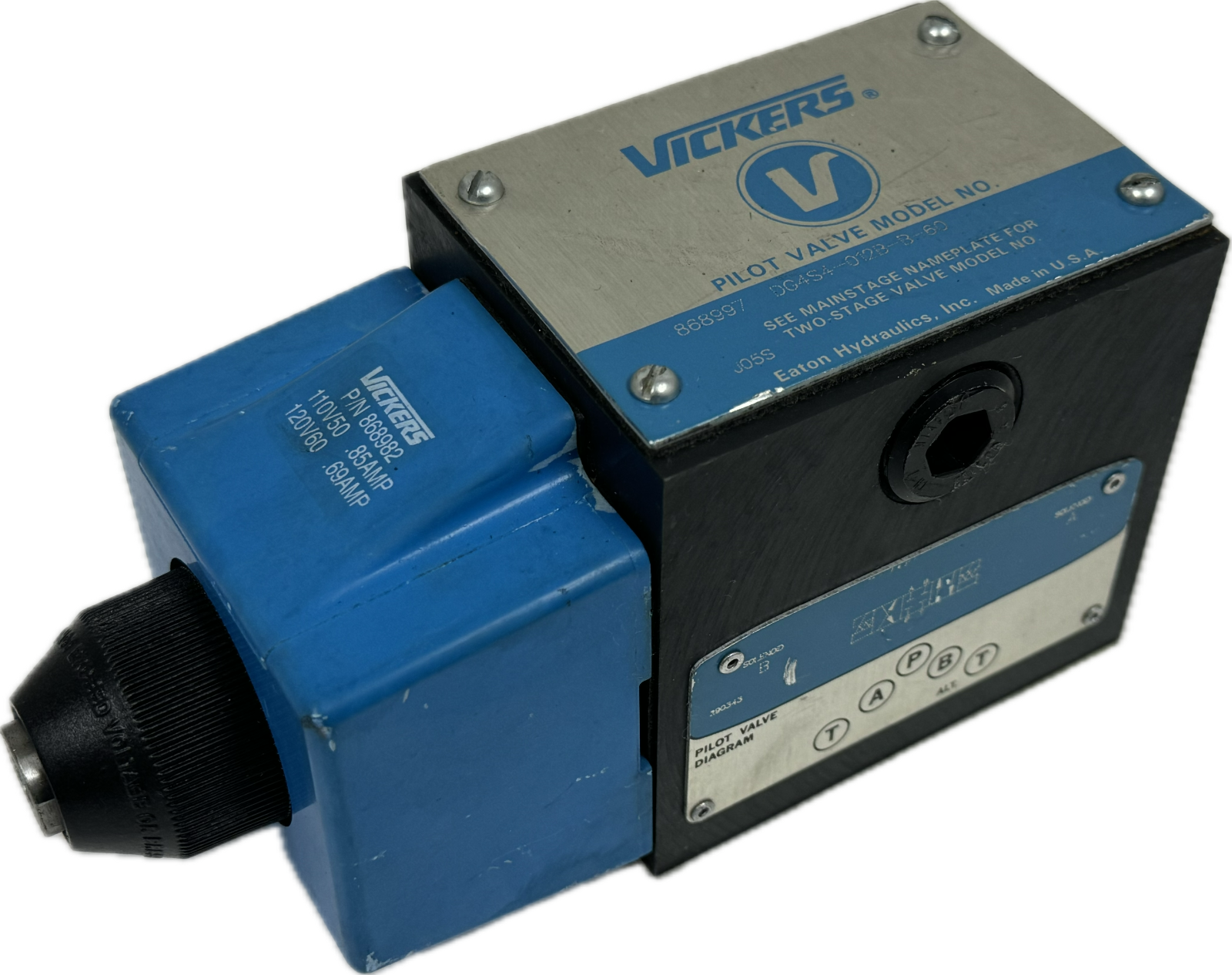 NEW VICKERS DG4S4-012B-B-60 PILOT VALVE 868997 W/ 868982 COIL - SB ...