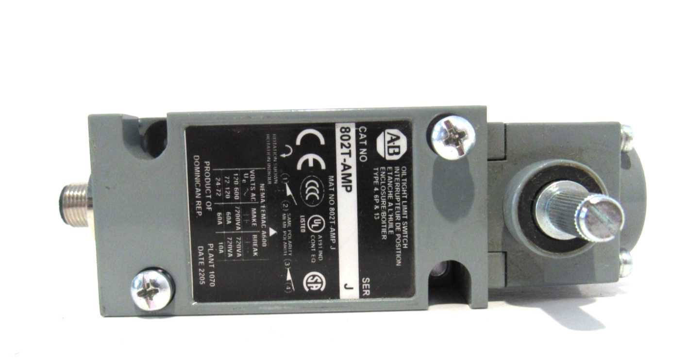 USED ALLEN BRADLEY 802T-AMP LIMIT SWITCH SER.J 802TAMP - SB Industrial ...