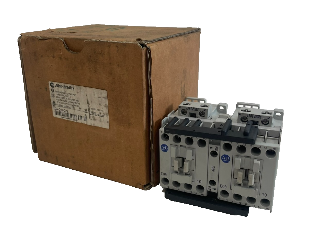 ALLEN BRADLEY 104-C09D22 REVERSING CONTACTOR SERIES A 100-C09I0 NEW ...
