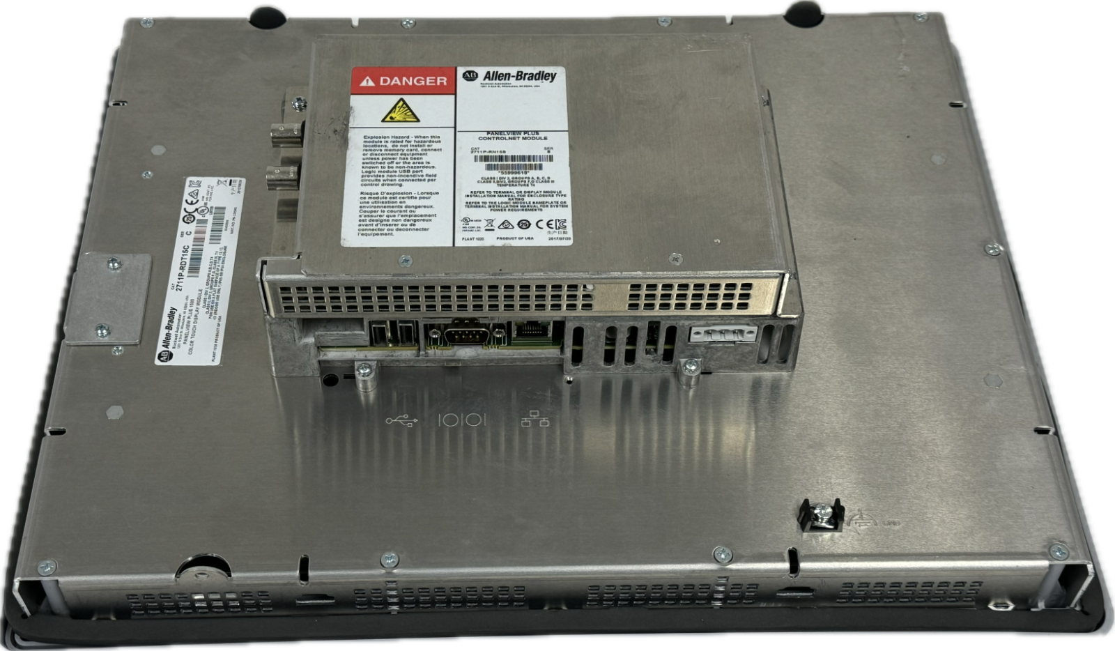 ALLEN BRADLEY 2711P-T15C4A8 PANELVIEW PLUS 1500 SER. A 2711P-RP8A NEW ...