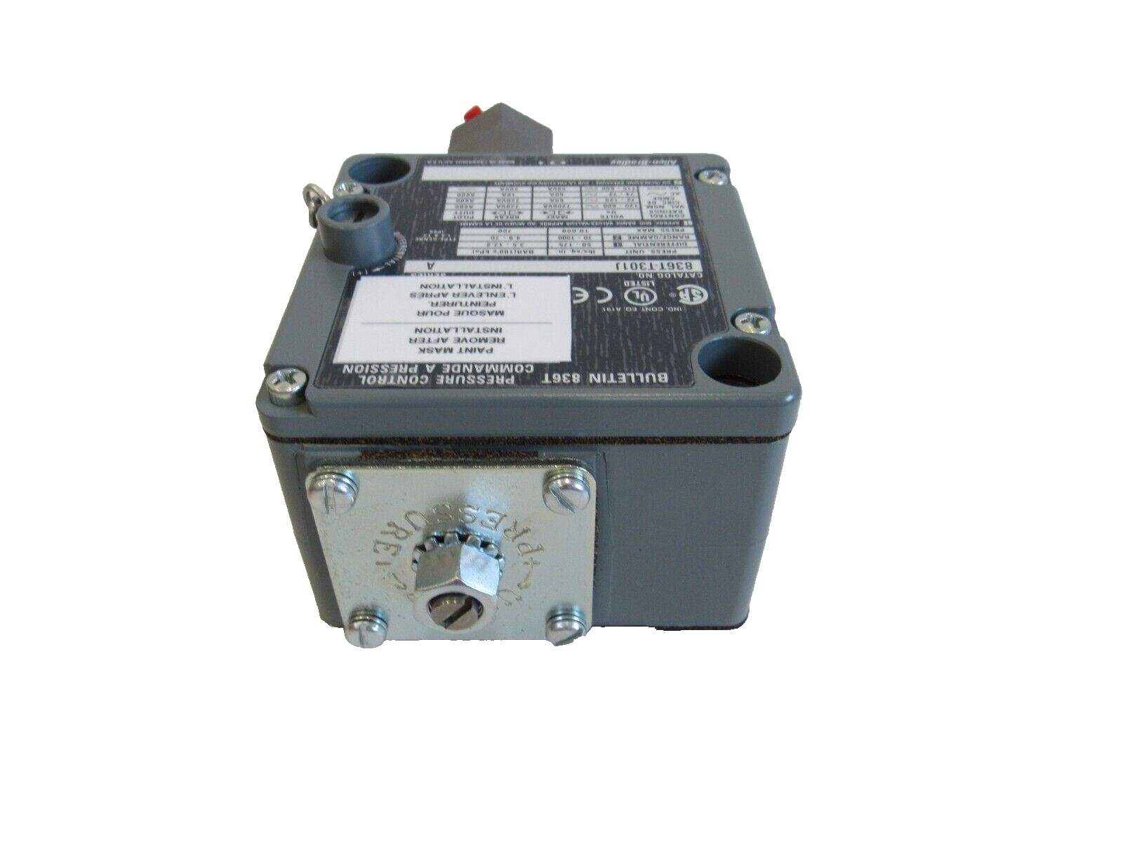 ALLEN BRADLEY 836T-T301J PRESSURE CONTROL SER.A 836TT301J NEW, SURPLUS ...