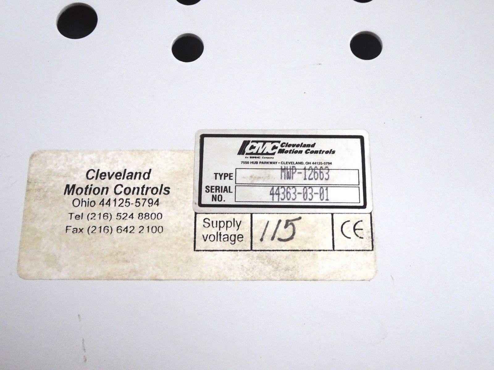 USED CLEVELAND MOTION CONTROLS CMC MWP-12663 WEB PRO - SB Industrial ...