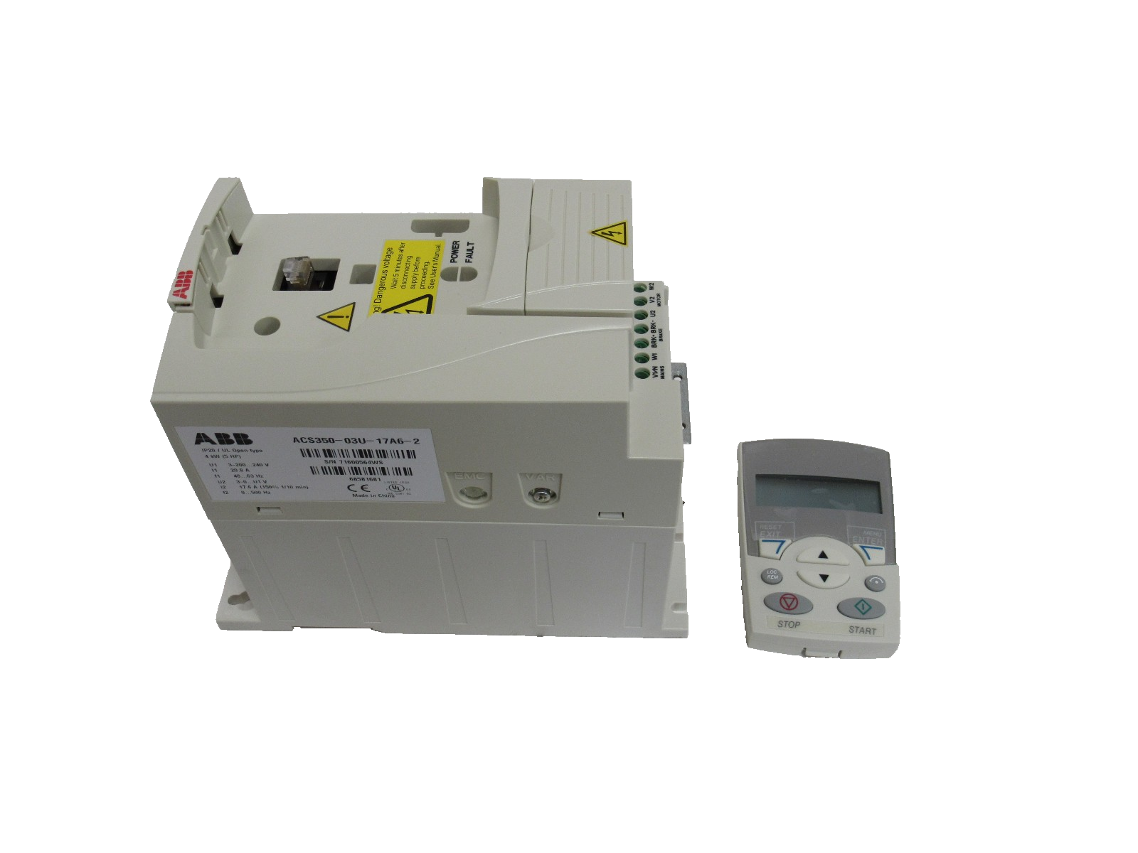 NEW ABB ACS350-03U-17A6-2 DRIVE 5HP ACS-CP-C ACS35003U17A62 - SB ...